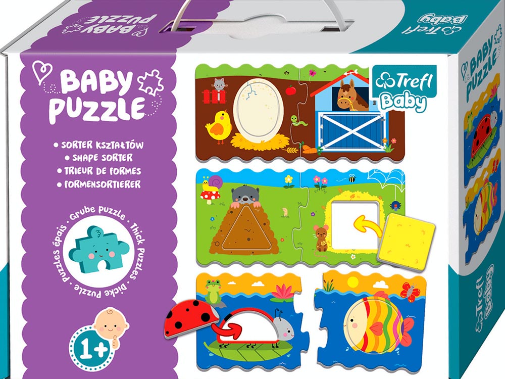 BABY PUZZLE SHAPE SORTER [TRE36078] : Jedko Games