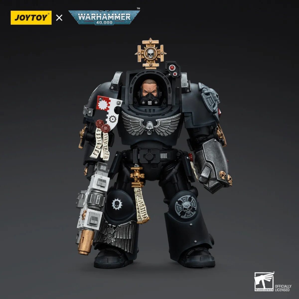 Warhammer Collectibles: 1/18 Scale Iron Hands Captain in Terminator ...