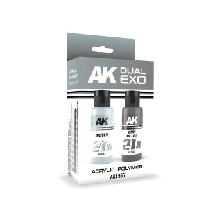 AK Interactive - Silver & Gun Metal Dual Exo Set | Jedko